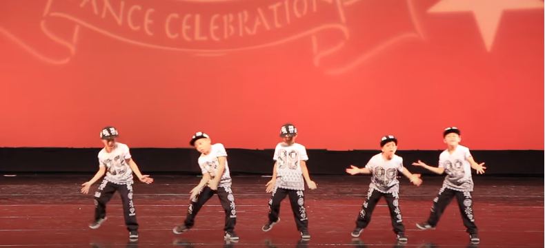7- and 9-year-old boys own the floor with wildly entertaining dance