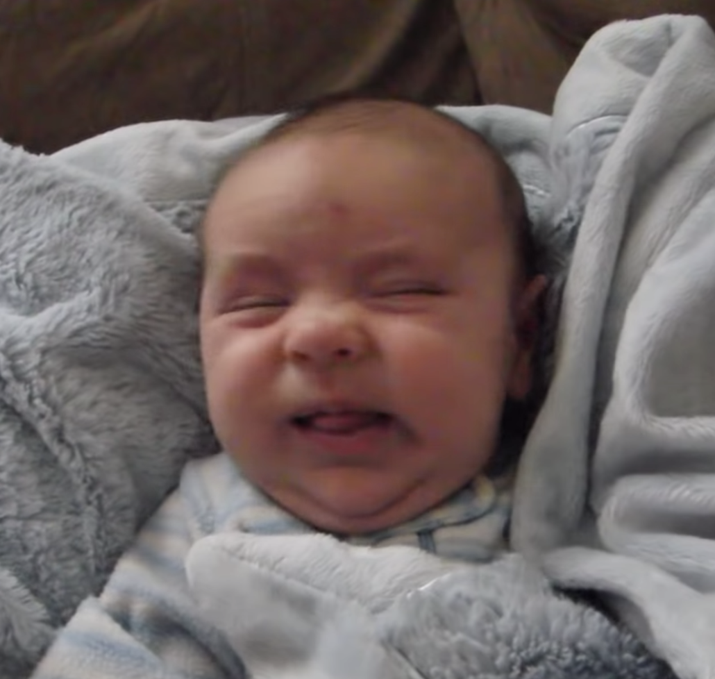 Sweet Baby Wakes Up Displaying Every Emotion
