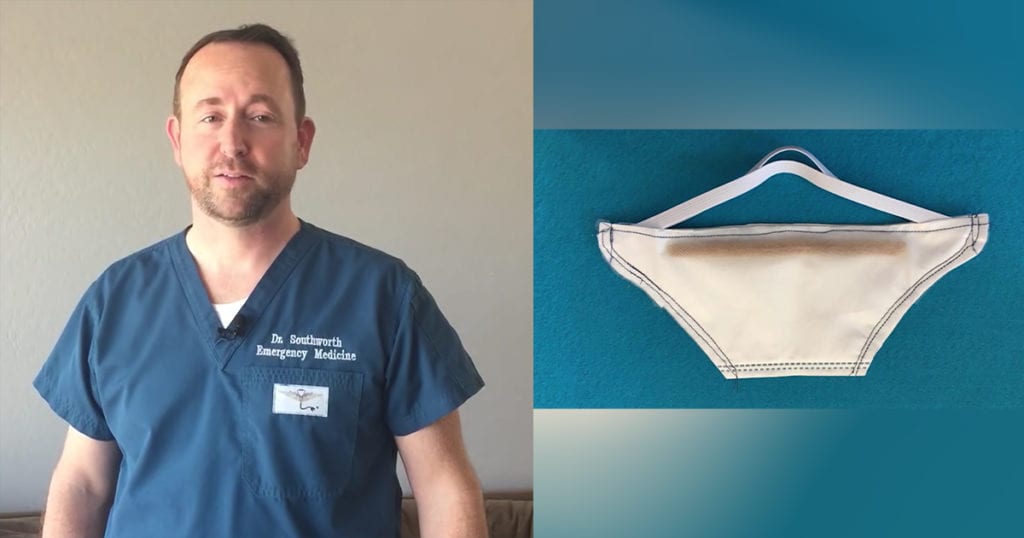 Doctor explains how to make the safest at-home face mask