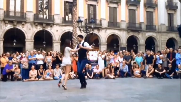 Couple wows the crowd with sensual tango routine