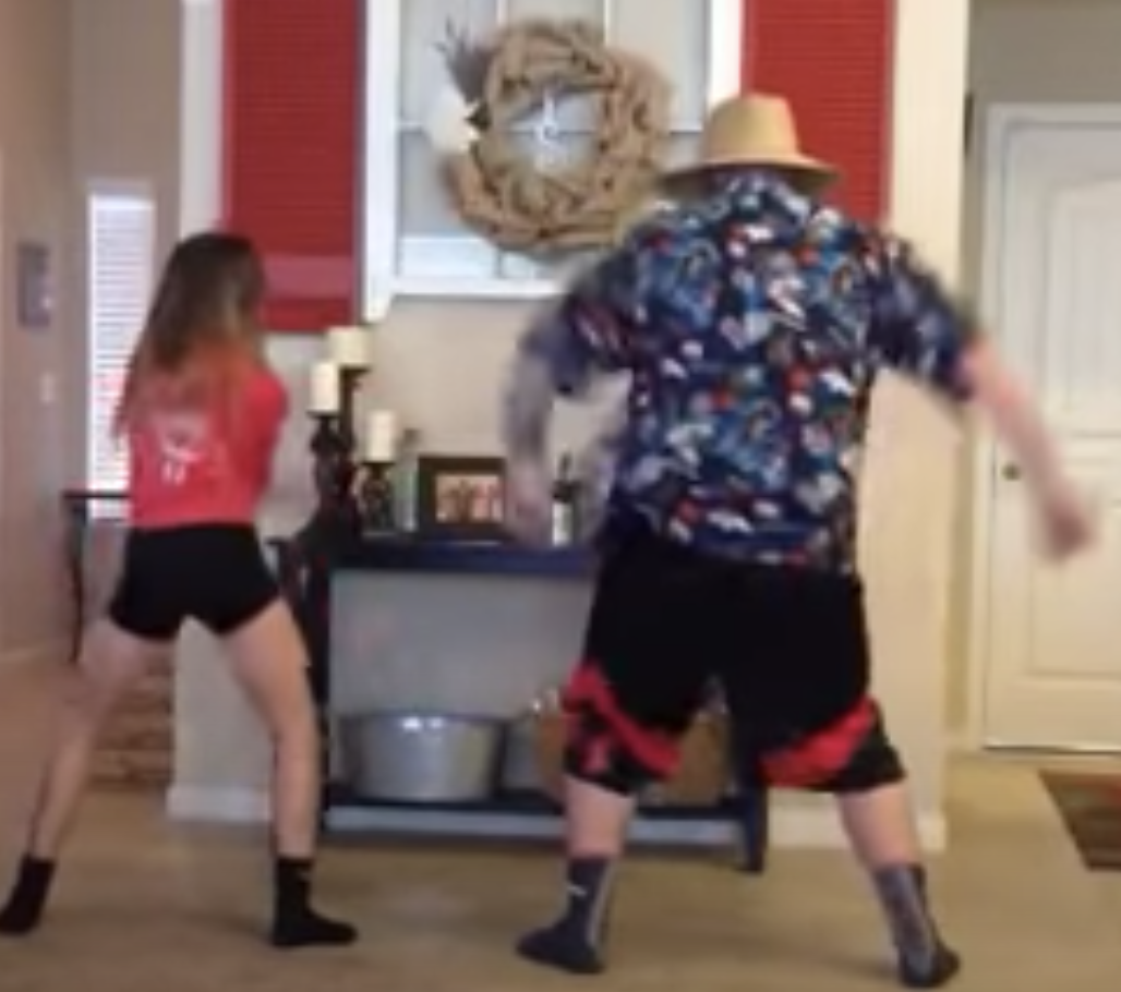 Dad Joins In Dancing With Daughter And Steals The Show