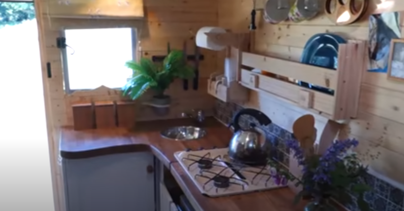 Couple fed up with rising rent costs transform an old van into their ...