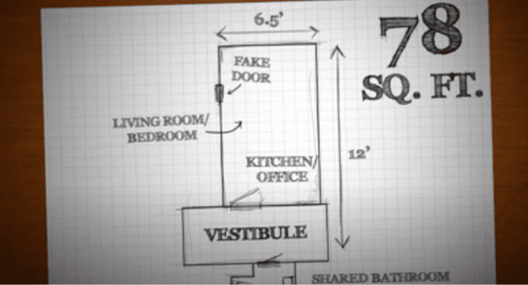 Man lives in 78-square foot New York apartment – walk through to see if ...