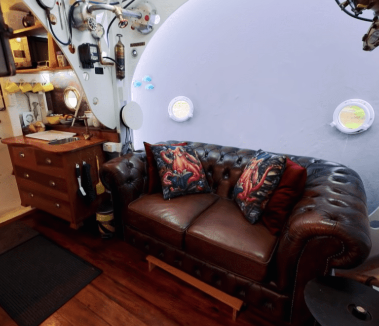 Man Gives Tour Of Submarine Tiny Home In Forest