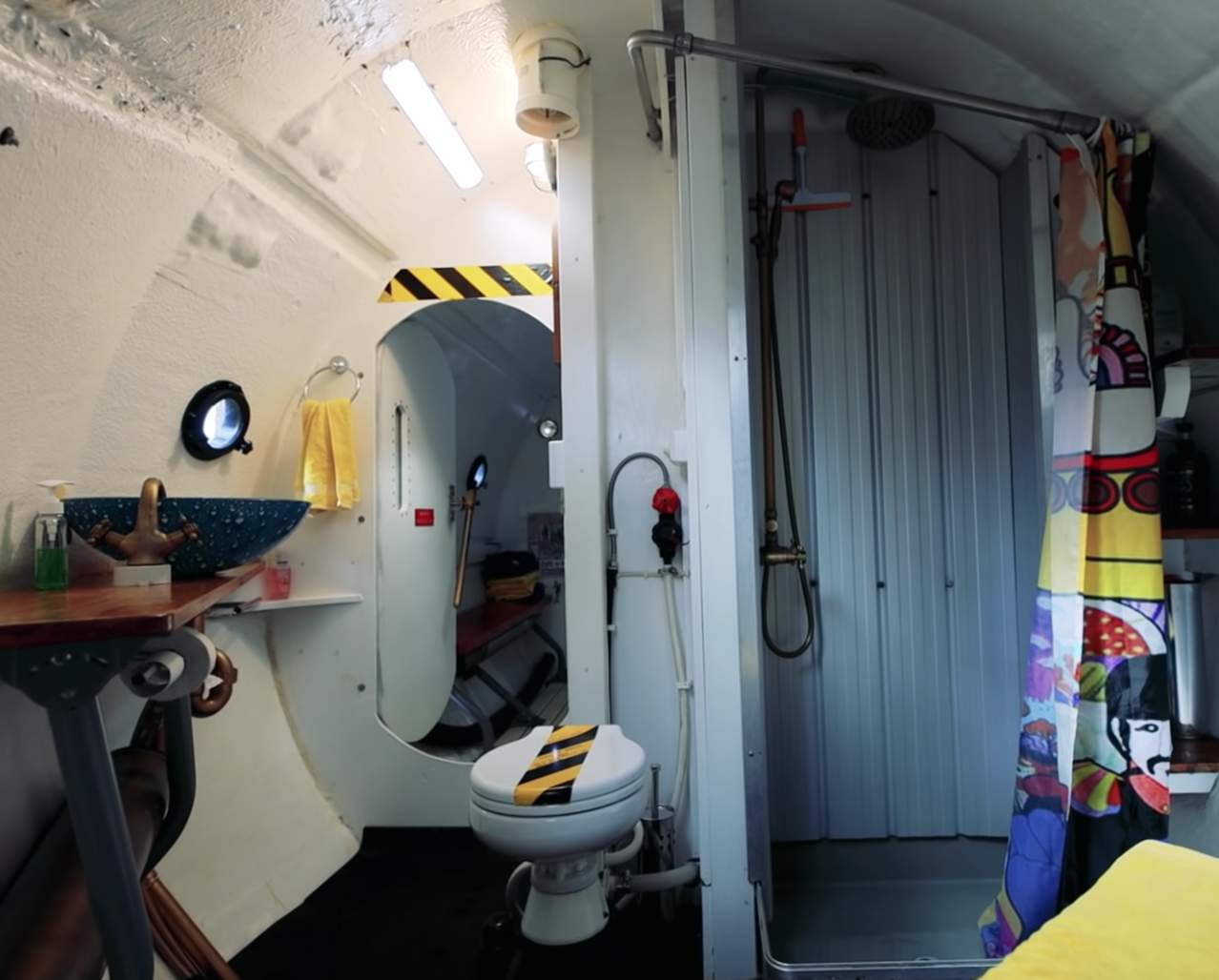 Man Gives Tour Of Submarine Tiny Home In Forest