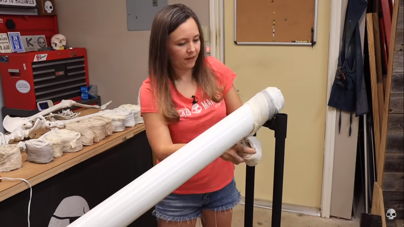 Couple crafts do-it-yourself ‘candy slide’ so that kids can trick-or ...