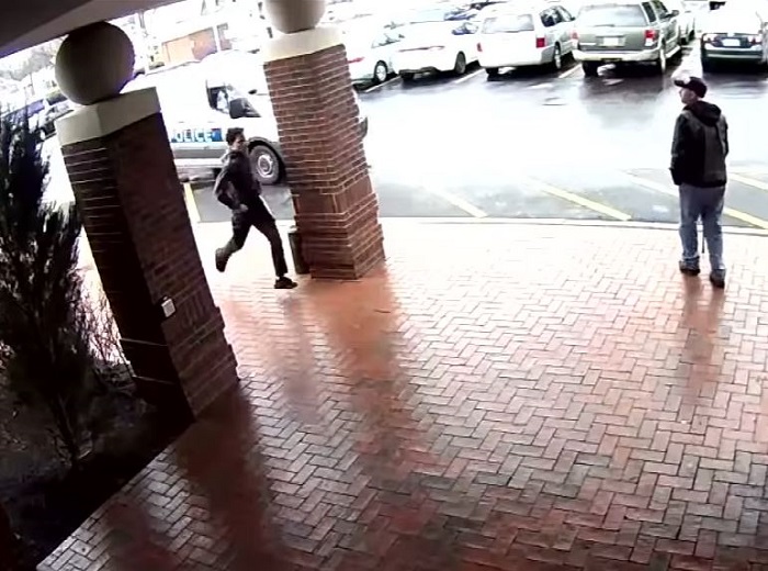 Grandpa trips suspect during police chase