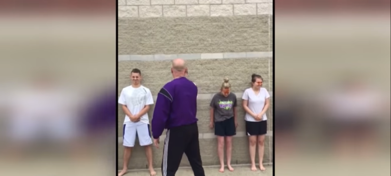 Teacher pepper sprays high school students for a lesson