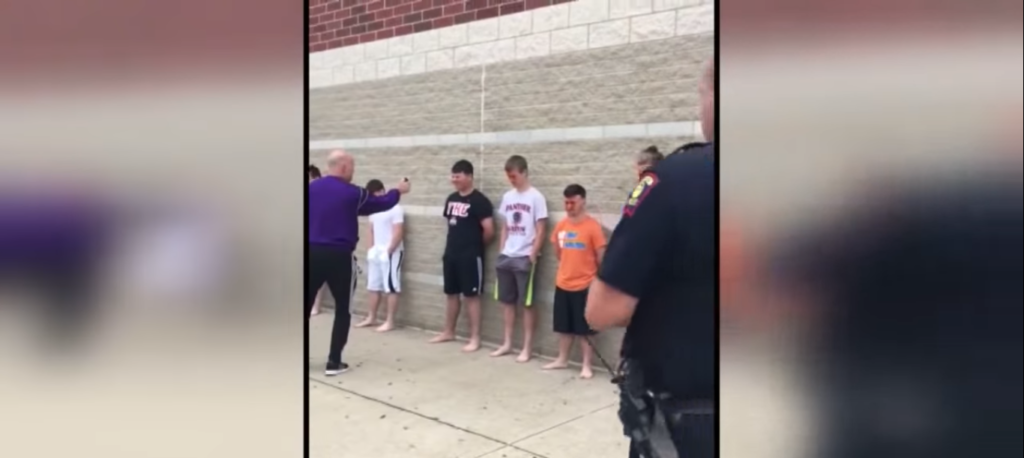 Teacher pepper sprays high school students for a lesson