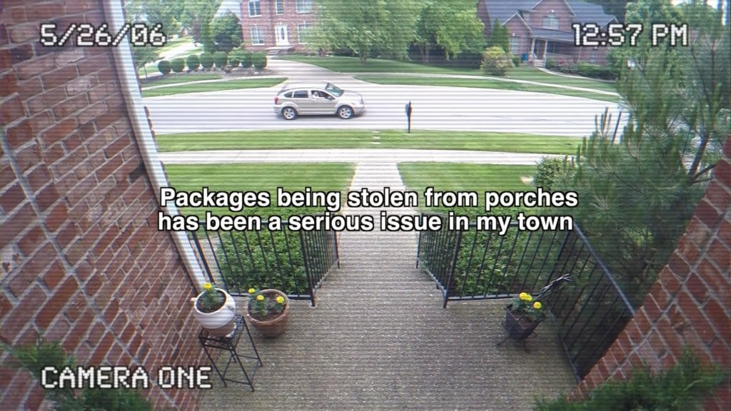 Package thief steals from front porch in broad daylight unaware there's ...