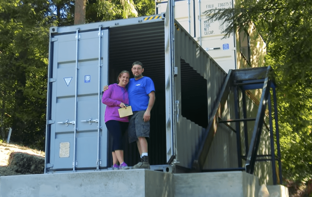 Couple stacks 2 shipping containers together & turn it into gorgeous ...