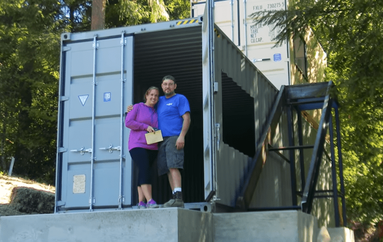 Couple stacks 2 shipping containers together & turn it into gorgeous ...