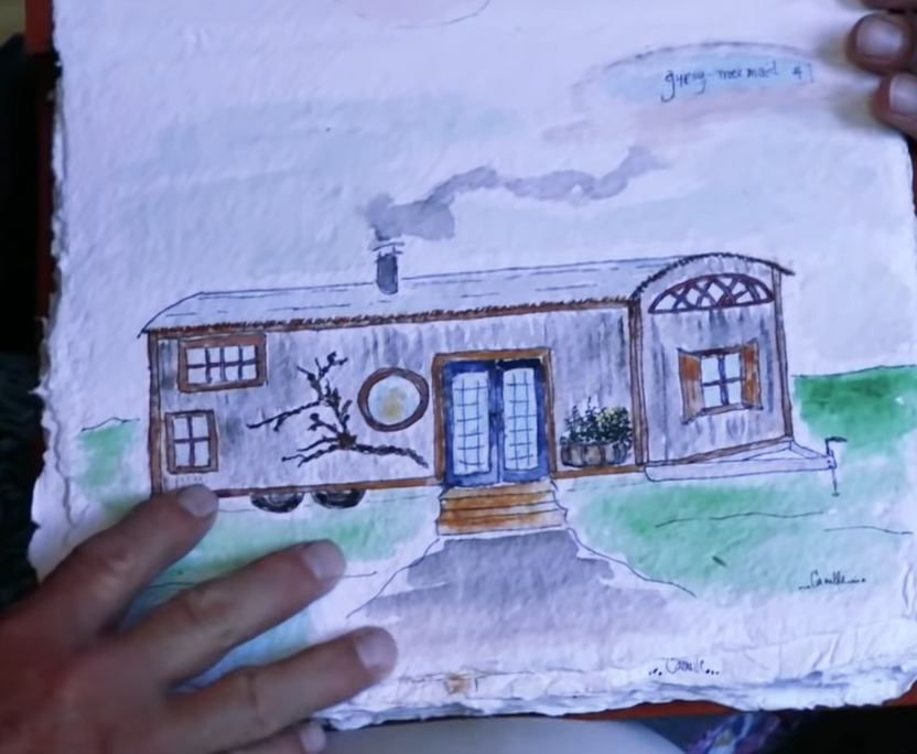 Wife draws up dream tiny home and husband builds it