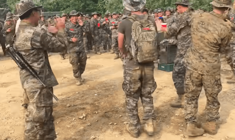 U.S. Marines square off in epic dance battle with South Korean Marines