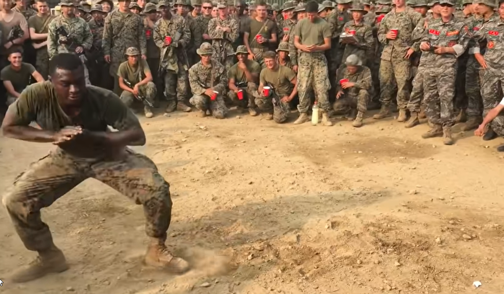 U.S. Marines square off in epic dance battle with South Korean Marines