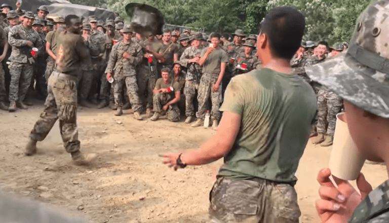 U.S. Marines square off in epic dance battle with South Korean Marines