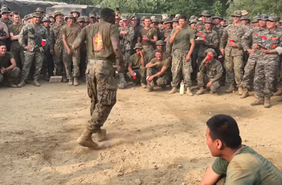 U.S. Marines square off in epic dance battle with South Korean Marines
