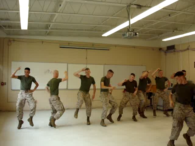Nine Marines Steal Spotlight With Fiery Dance Moves