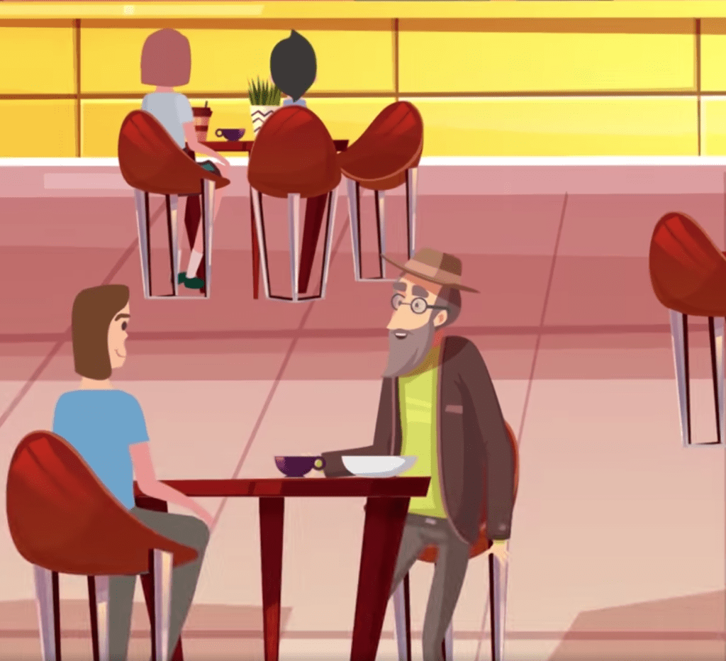 Diners disgustedly stare at senior spilling food until his son teaches ...