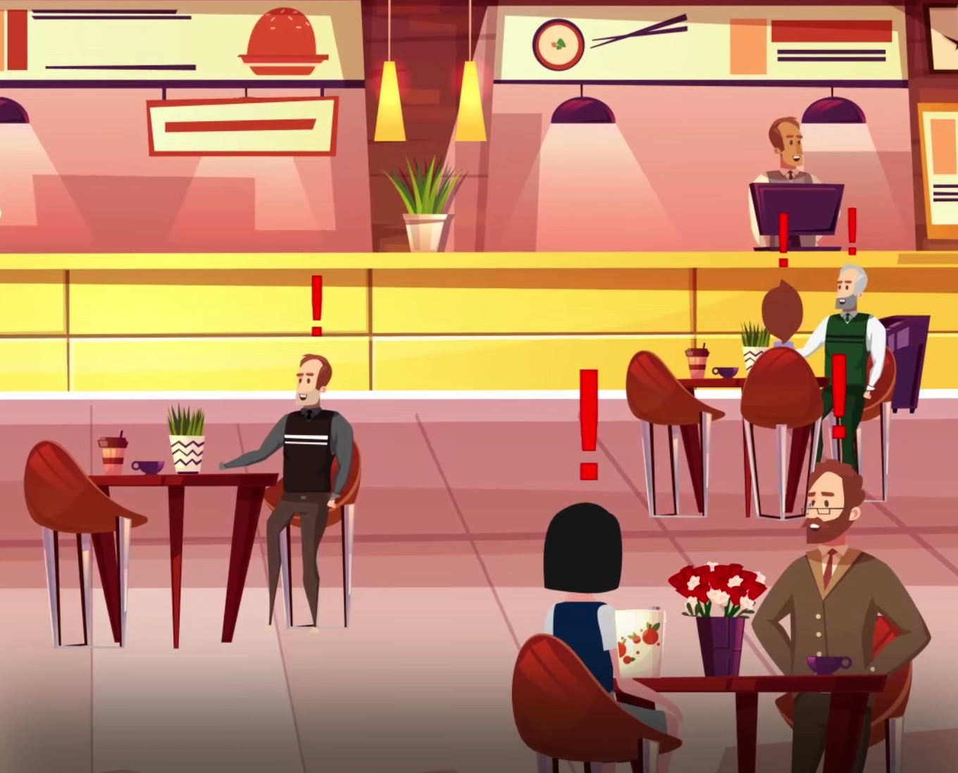 Diners disgustedly stare at senior spilling food until his son teaches ...