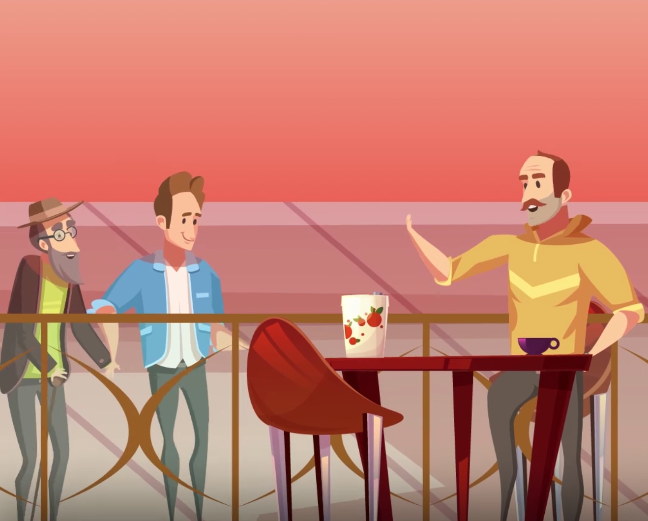 Diners disgustedly stare at senior spilling food until his son teaches ...