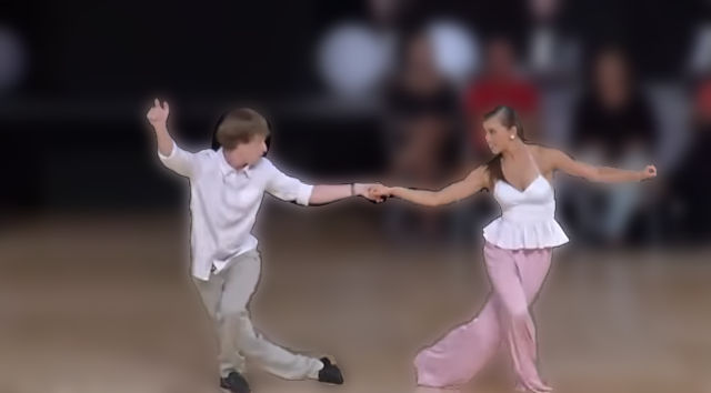 Young couple enter dance competition winning everyone over with their ...
