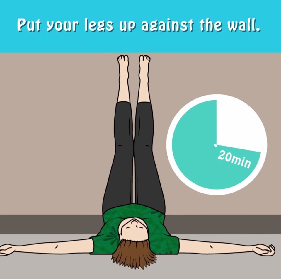 5 ways lying with your legs on the wall can instantly improve your health