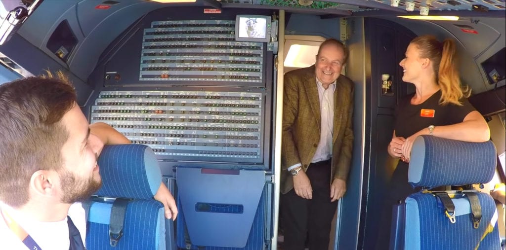 Dad shocked to see his son in the cockpit of his flight