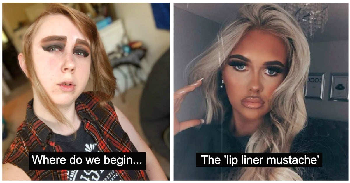 60 people that had good intentions with their makeup but it backfired