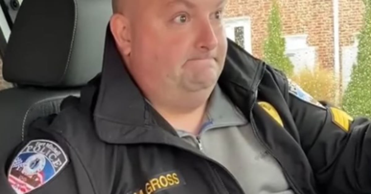 Officer fights back tears hearing daughters voice on other end of final ...