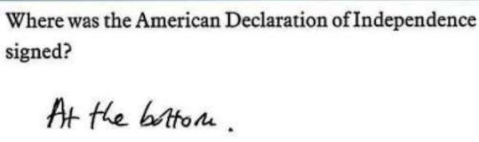 35 Hilarious test answers from kids that got it wrong but oh so right