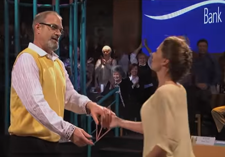 Couple don’t miss a beat when their legs starts flailing all over the ...