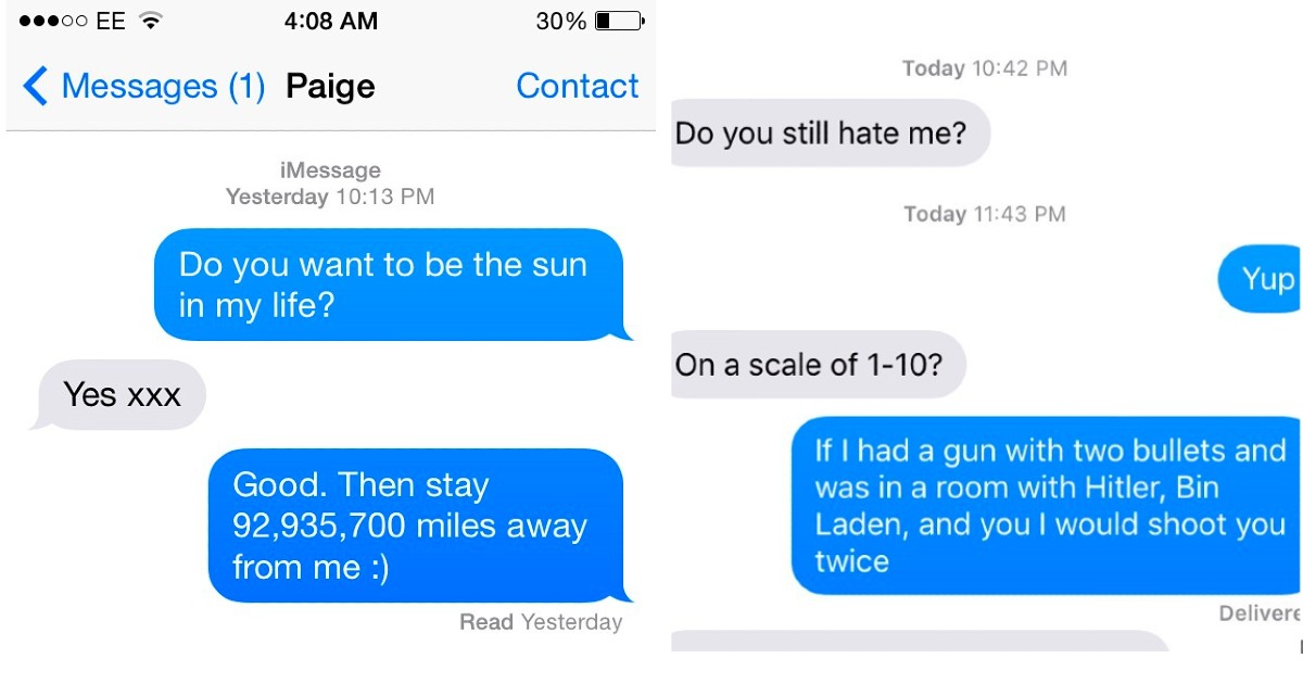 63 devastating -yet hilarious- texts from an ex