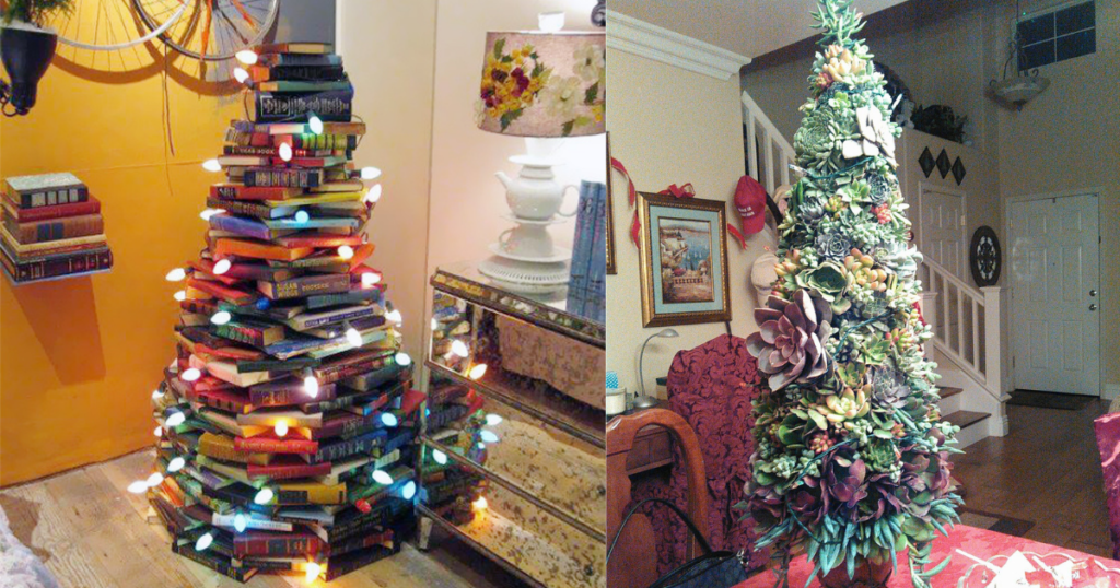 75 Brilliantly unique DIY Christmas trees that anyone can make