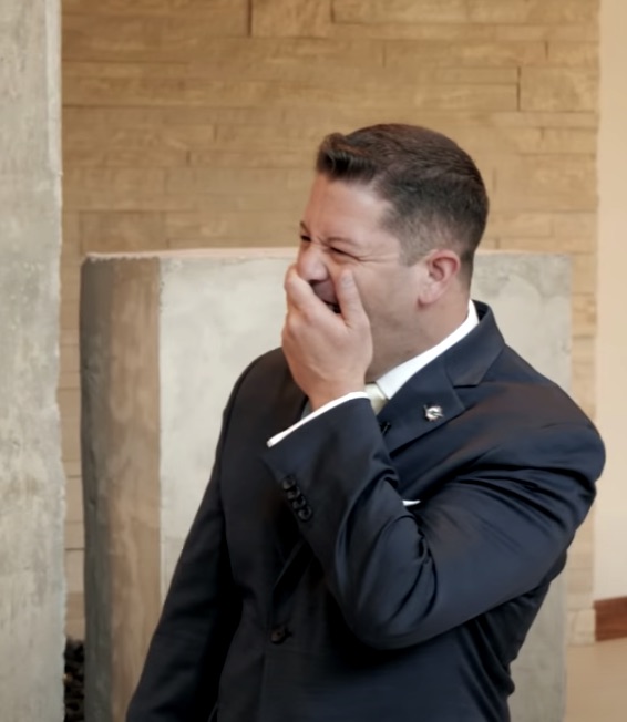 Two Groomsmen Prank Groom In Hilarious First Look