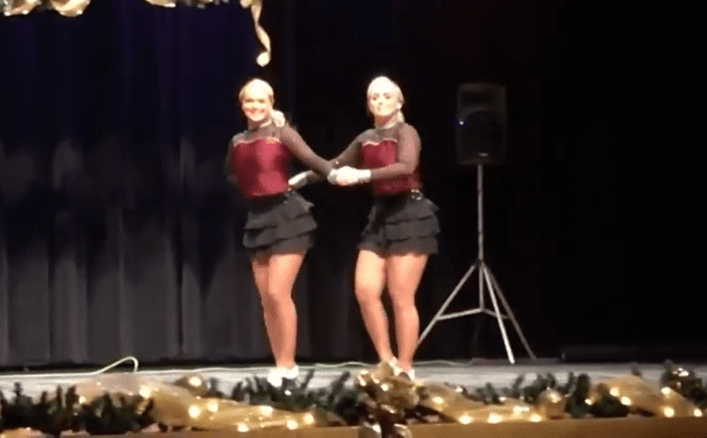 Two sisters steal spotlight with fiery clog dance performance