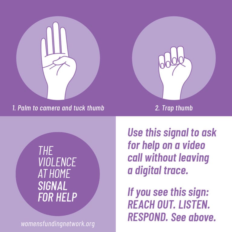 Everyone should know this international sign for 'help me'