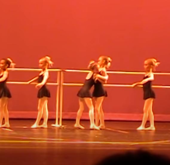 Ballerina messes up and acts naughty on stage hilariously stealing the show