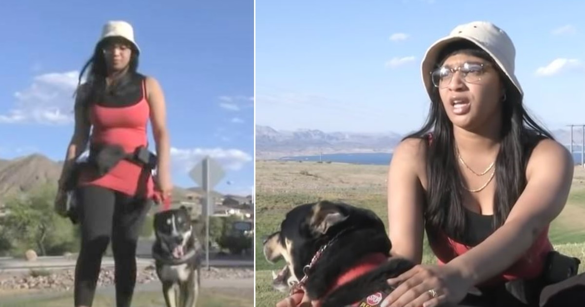 Good Samaritan steps in to help terrified woman being followed by stranger