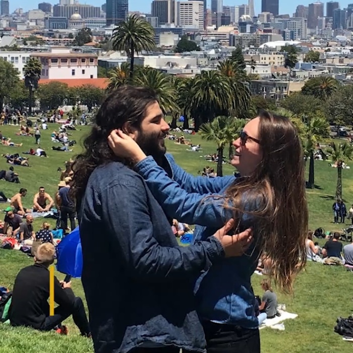 Bride gets custom dress that lets her blind groom can “see” her on ...