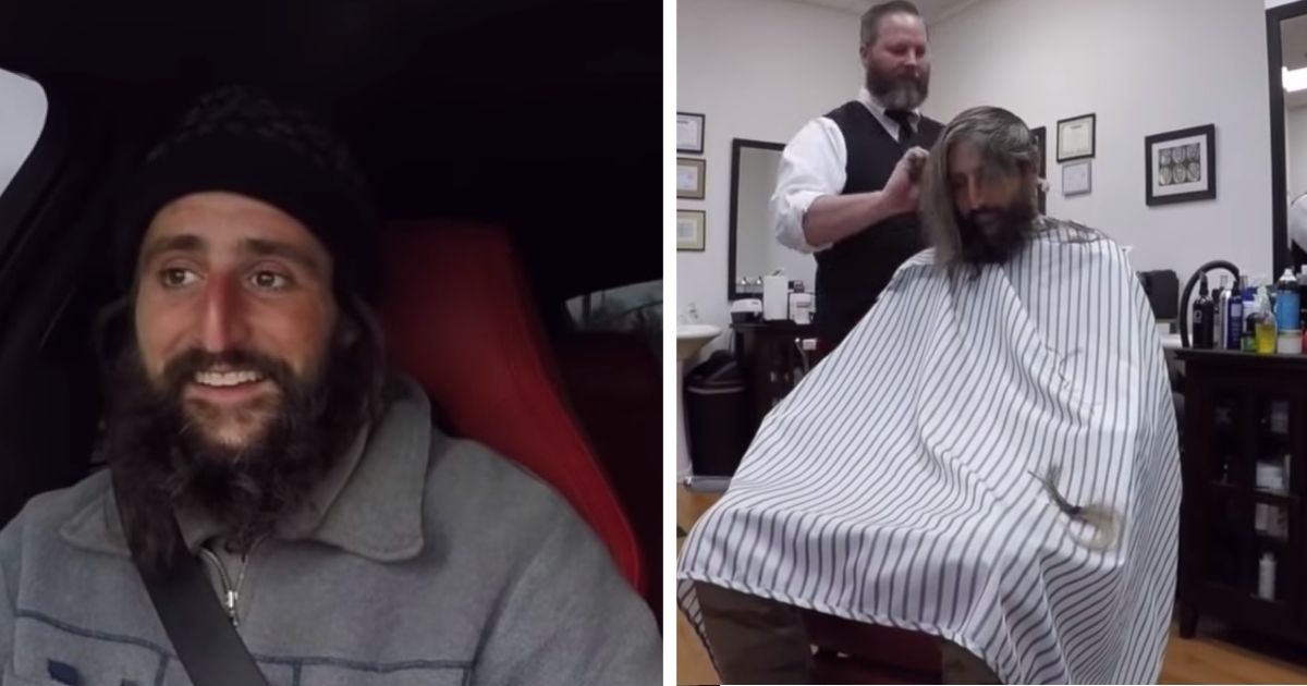 Homeless man treated to makeover by kind stranger and over 11 million ...