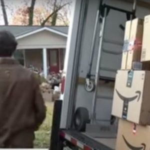 Worried neighbors confused as thousands of Amazon boxes pile up outside ...