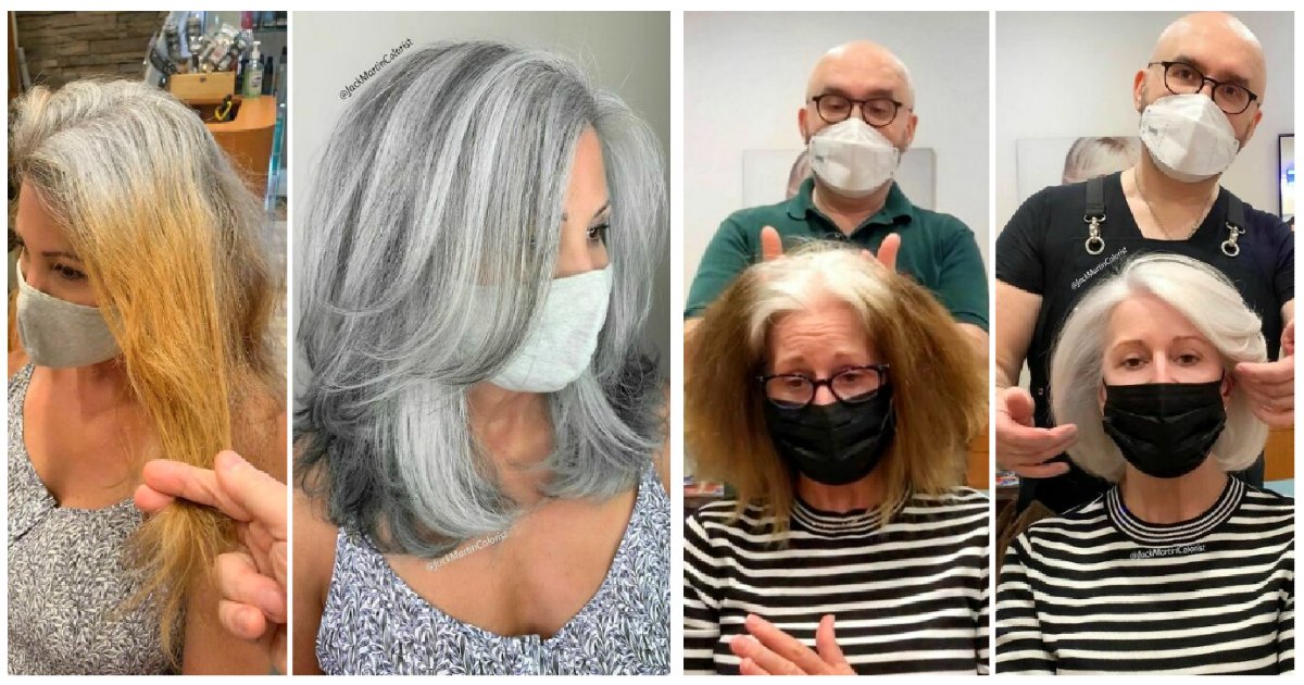 75 people proving why changing to full gray hair is a better looking idea