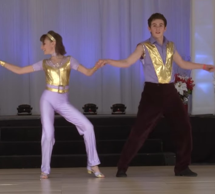 Teens swing dance to Queen classic in performance the crowd won’t forget