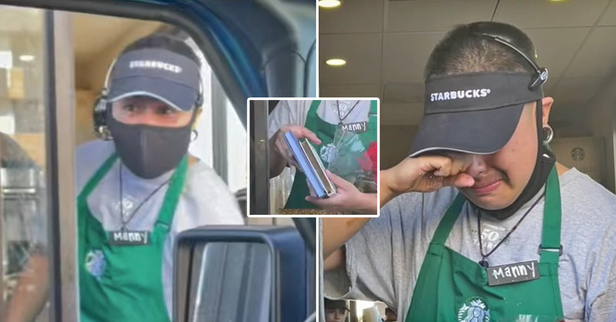 Starbucks barista struggling with depression moved to tears by life ...