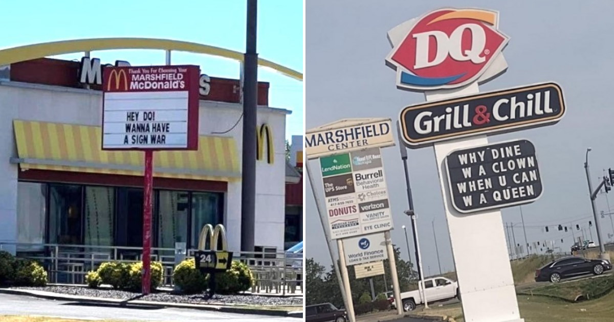 McDonald’s starts hilarious ‘sign war’ in community that’s brightening ...