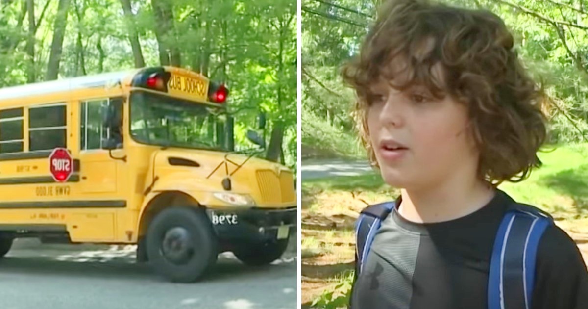 Boy speaks up when he notices funny smell on school bus warning driver ...