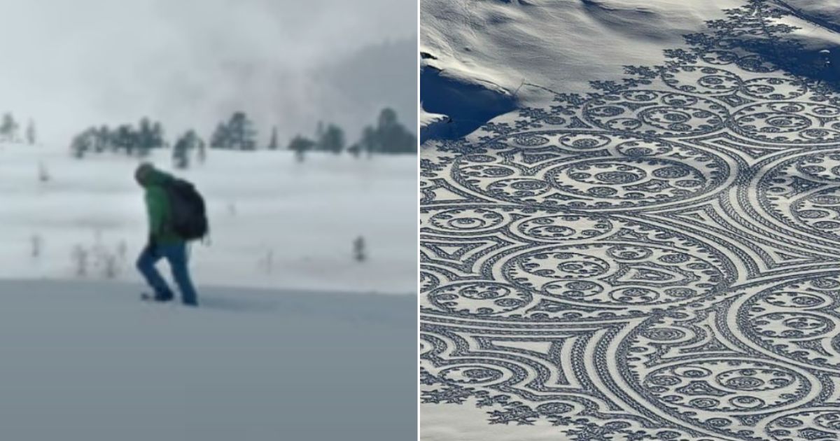 60-year-old walks for hours and hours to create impressively elaborate ...
