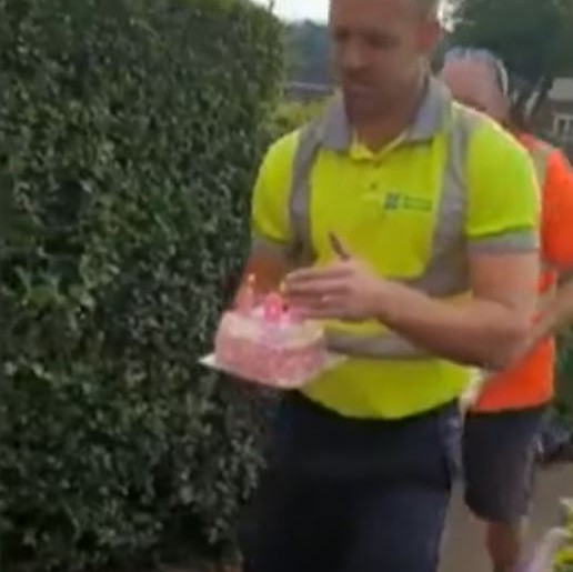 Senior becomes emotional when garbage collectors arrive with 100th ...