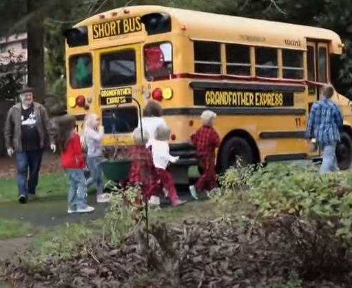 ‘Best grandpa ever’ purchases bus all so he can drive his 10 ...